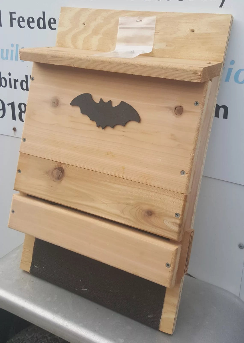 Large Single Chamber Cedar Bat House, 22", Bird Houses by Mark, Made i ...